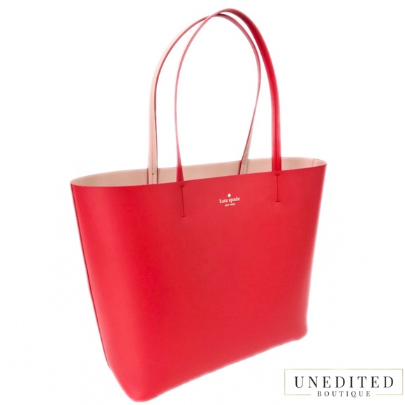 kate spade | Bags | Kate Spade Smooth Red Leather Tote Handbag | Poshmark